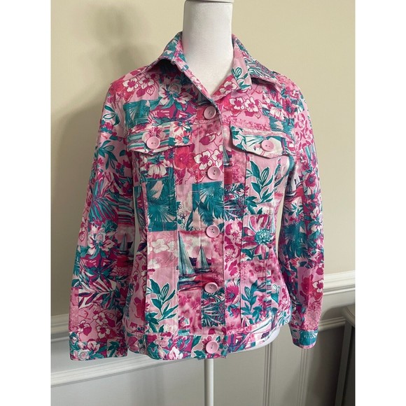 Draper's & Damon's | Jackets & Coats | Drapers Damons Pink Green Floral ...